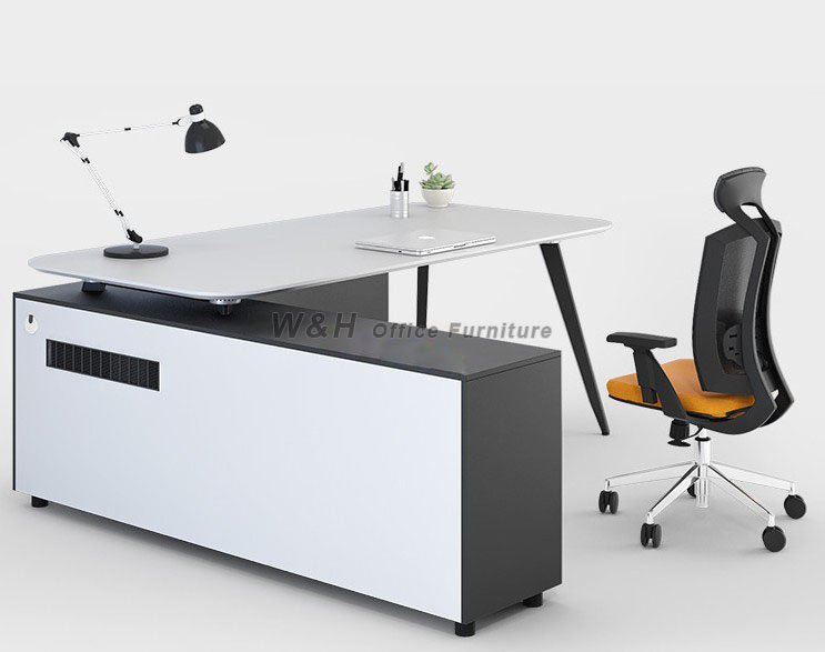 Modern minimalist white office table